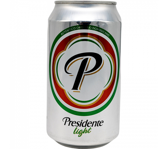 PRESIDENTE LIGHT LATA 12 OZ Unds - desde RD$89 - Bottle Shop